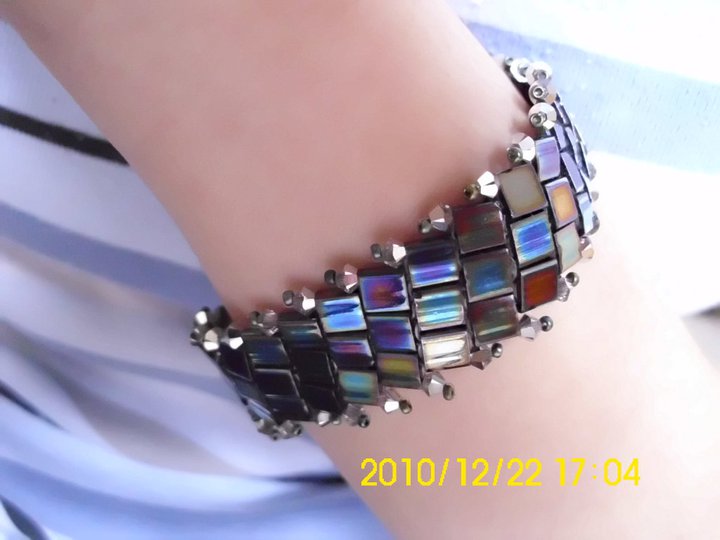Nancy Hui » Blue tila bracelet